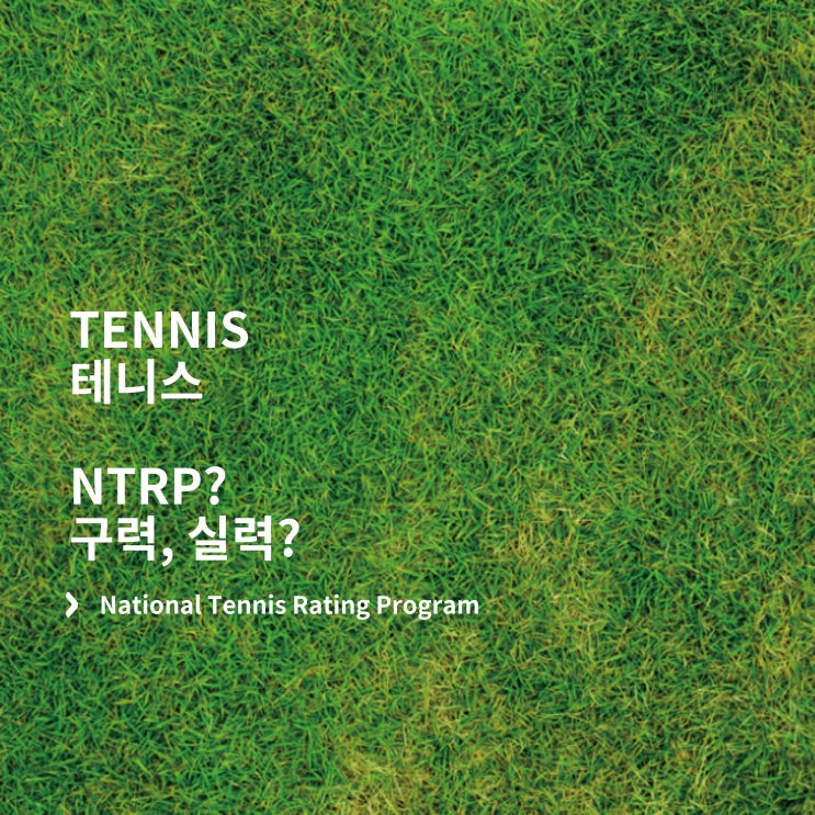 [테니스]NTRP, 구력, 실력 알아보기 : 네이버 블로그