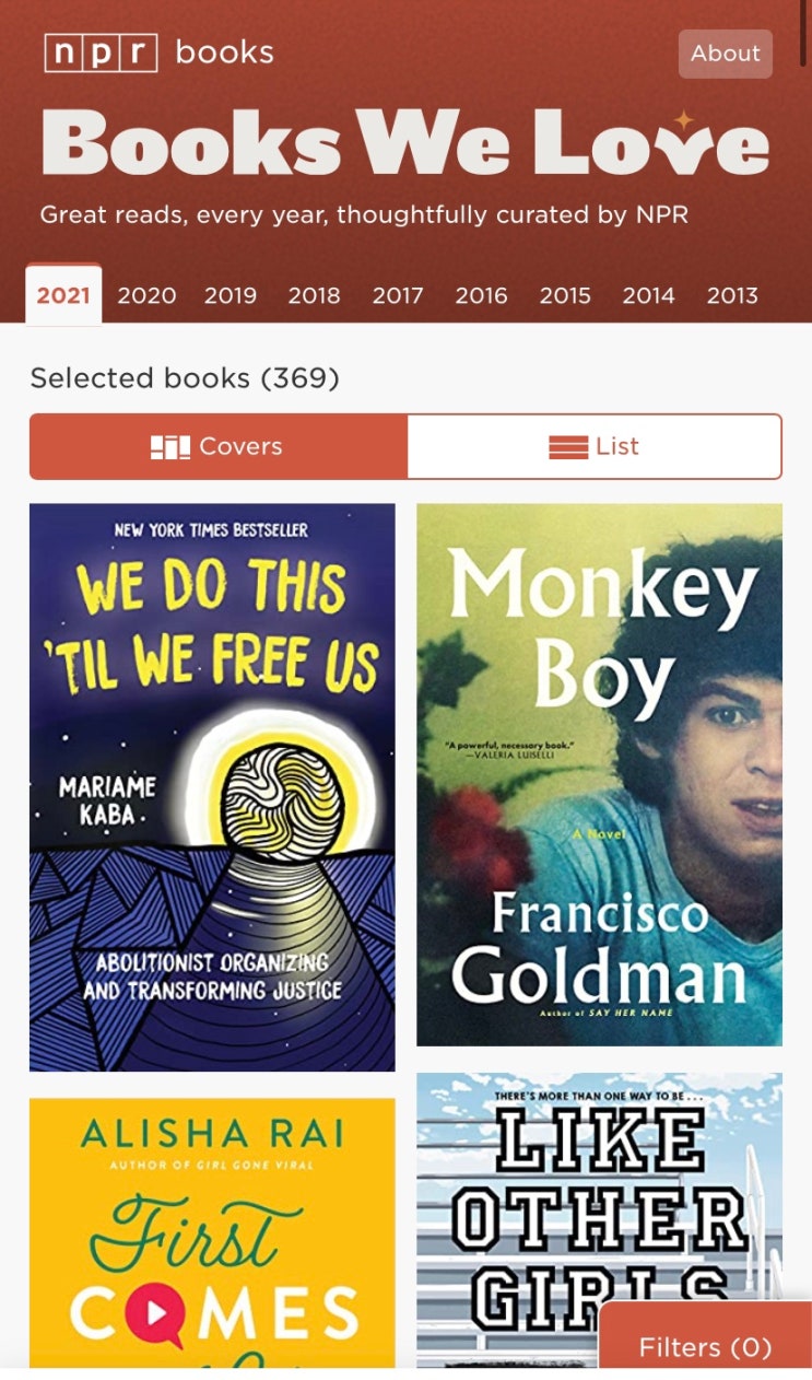 Books recommended by NPR : 네이버 블로그