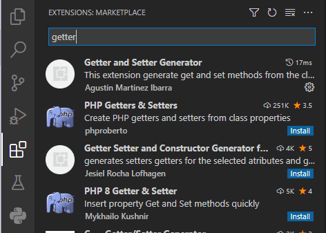 [SPRING] 클래스 만들기 와 Getter Setter 플러그인 (VSCode) : 네이버 블로그