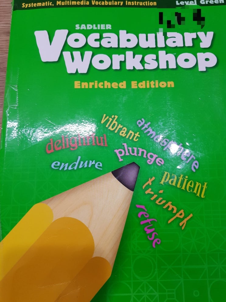 Vocabulary Workshop -Level Green 완료 : 네이버 블로그