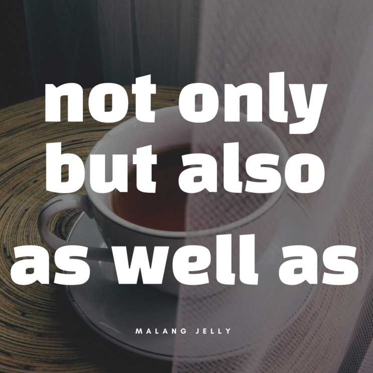 as well as와 not only but also 사용법 총정리 : 네이버 블로그