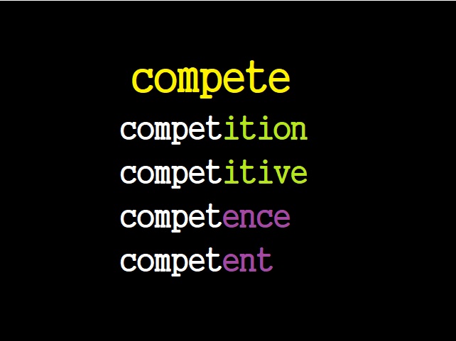 [영어 어원] compete, competitive, competition, competence, conpentent 어원이 ...