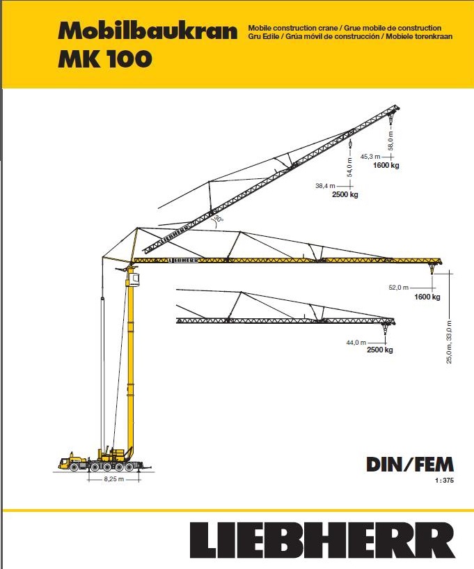LIEBHERR MK100 52M 이동식타워크레인 임대 : 네이버 블로그