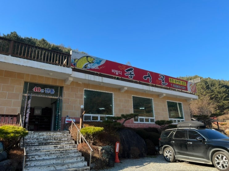 홍천맛집 비발디 송어골 비발디파크스키장오션월드 인근 송어 식당 매운탕 맛집 네이버 블로그