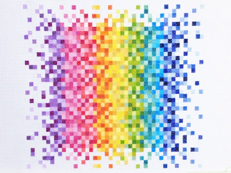 [십자수 완성] GEOMETRIC SYMBOL : 네이버 블로그