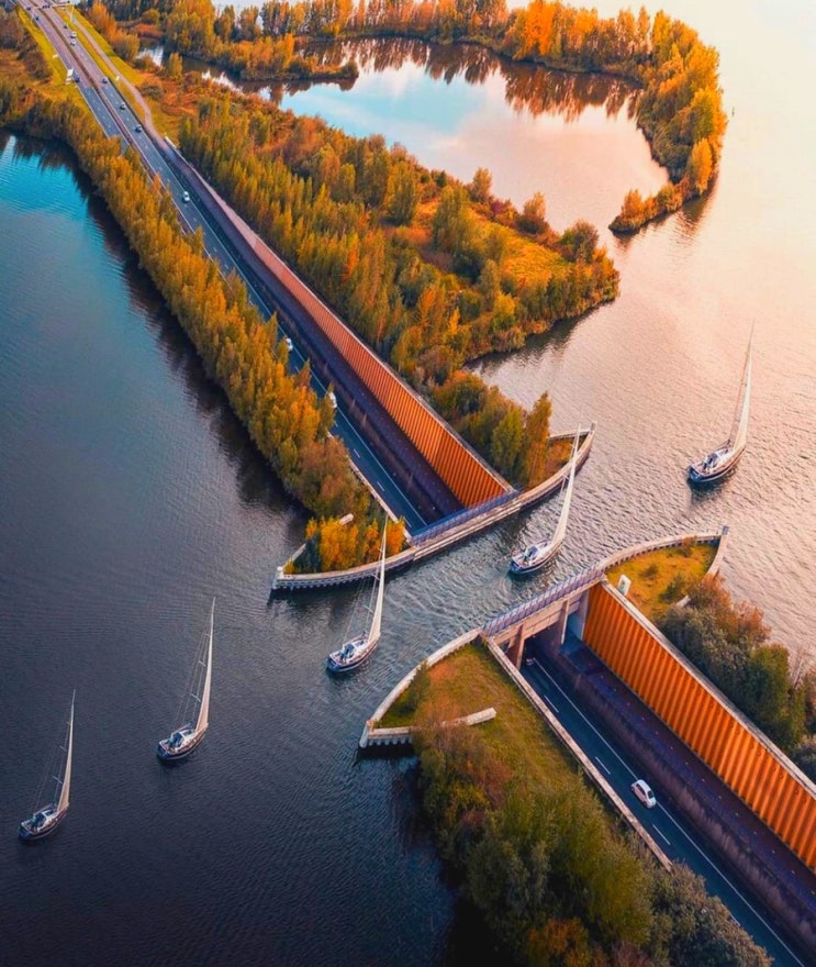 네덜란드 랜선여행 - 하르더베이크 다리 Harderwijk Aqueduct Veluwemeer water bridge : 네이버 블로그