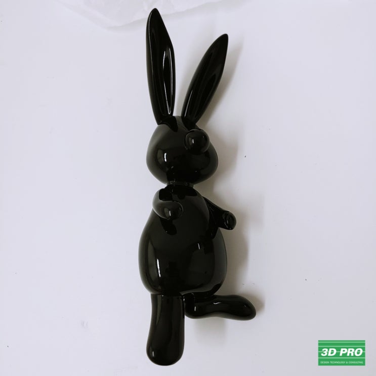 3d프린팅 목업 시제품 출력3d프린터로 토끼 피규어 대학생 졸업작품을 제작하다시제품 출력물 제작 Sla방식abs Like