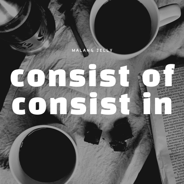 consist of / consist in 뜻과 수동태 가능 여부 : 네이버 블로그