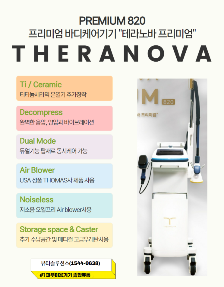 테라노바 프리미엄 820 (Theranova Premium 820) 바디관리 온열감압기 도매유통 : 네이버 블로그