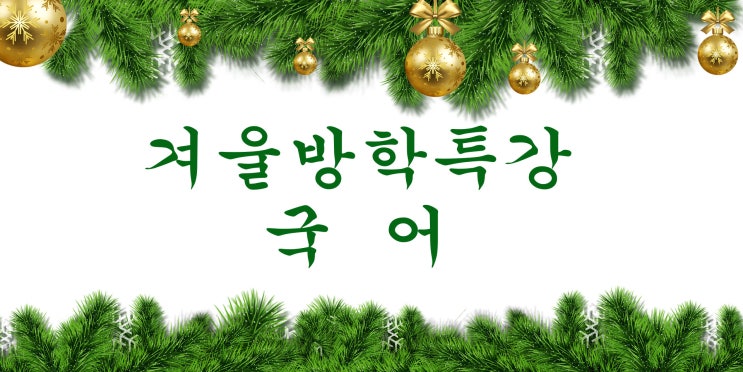 2022년 예비고1 국어 겨울방학특강 수원 장안구 정자동 국어영어수학과학 단과학원 네이버 블로그