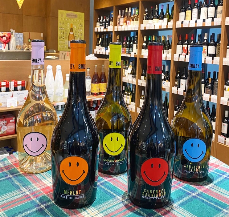 스마일리 와인 5종 세트 - Smiley Wines - 프랑스 보르도 생산 : 네이버 블로그