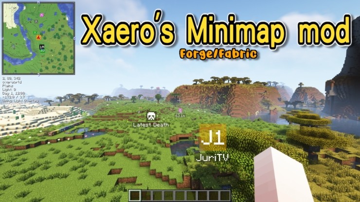 [모드][1.19.4][Forge/Fabric] Xaero의 미니맵 (Xaero's Minimap mod) : 네이버 블로그