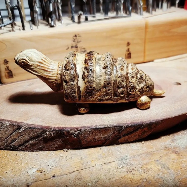 [대나무공예] 대나무뿌리로 만든 거북이(Bamboo Root Turtle) : 네이버 블로그