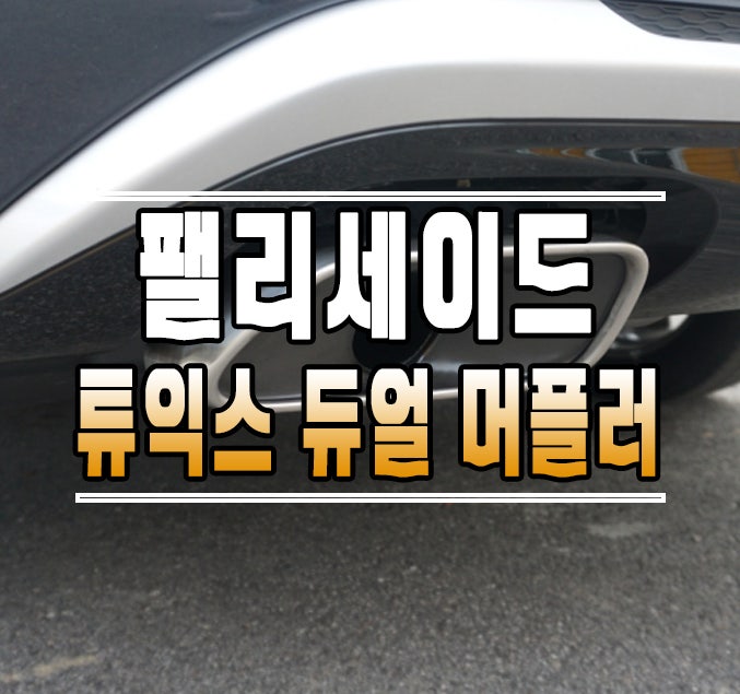 팰리세이드 디젤 튜익스 순정 듀얼 머플러 범퍼 스키드 교체 작업 케이엔오토웍스 김포 네이버 블로그