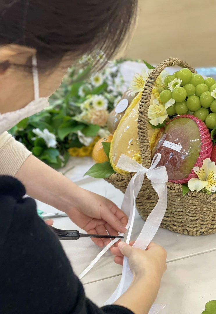 과일포장 창업 클래스 과일가게 오픈을 위한 창업 클래스 2주차 과일바구니 우드트레이 박스포장 등 네이버 블로그