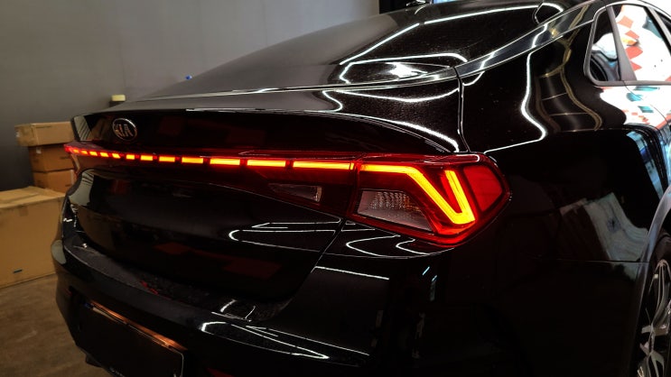 K5 DL3 LED 테일램프 교체로 느낌있게! 계기판도 12.3인치 LCD로! 전방센서 까지! : 네이버 블로그