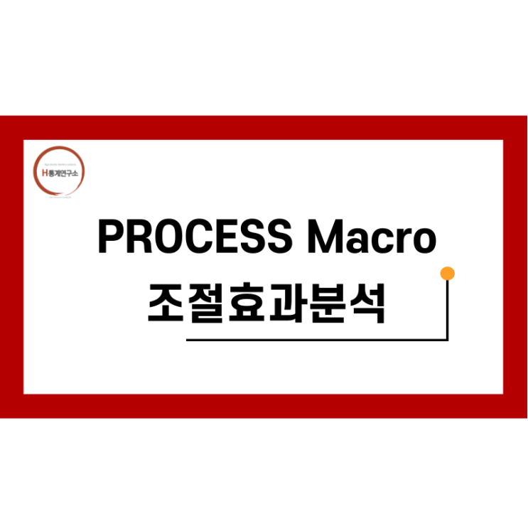 PROCESS Macro/ 조절효과 분석 [H통계연구소] : 네이버 블로그