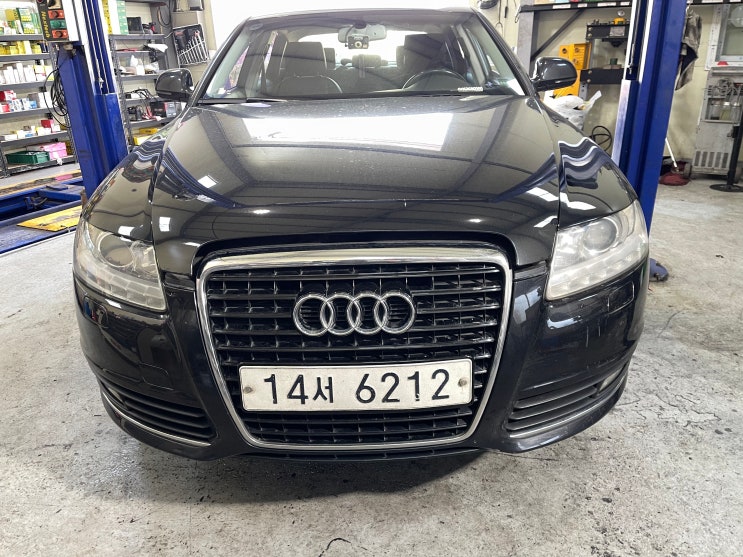 김포수입차정비 아우디A6 C6 부동액누수 엔진오일누유 하체부싱 브레이크정비 : 네이버 블로그