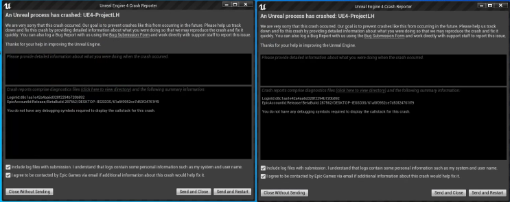 unreal engine 4 crash reporter : 네이버 블로그