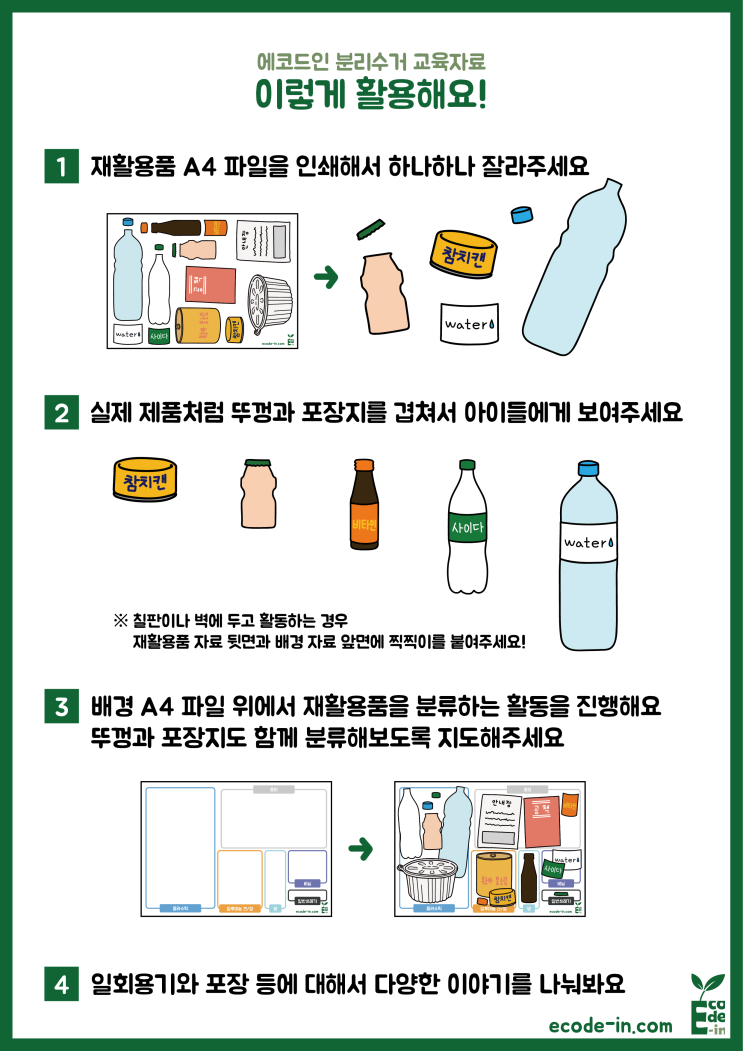 환경교육 수업자료 분리배출 분리수거 학습 자료 공유해요 네이버 블로그