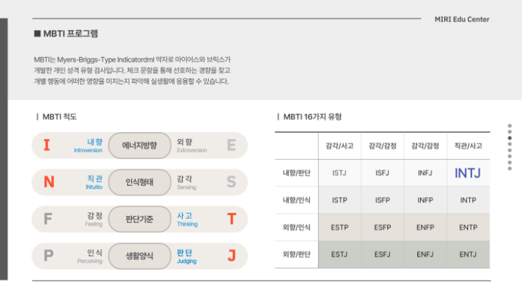Mbti Intj 유형 왜그럴까 미래지향적 추구 개인적 경험 성격 빙고 네이버 블로그