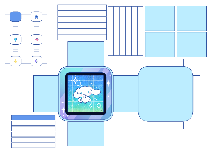 (ENG) 산리오 미니 컴퓨터 피젯토이 만들기 /🎁무료 도안공유🎁/종이구관 그리는법/쉬운 만들기/페이퍼 크래프트/미니어쳐/종이 ...