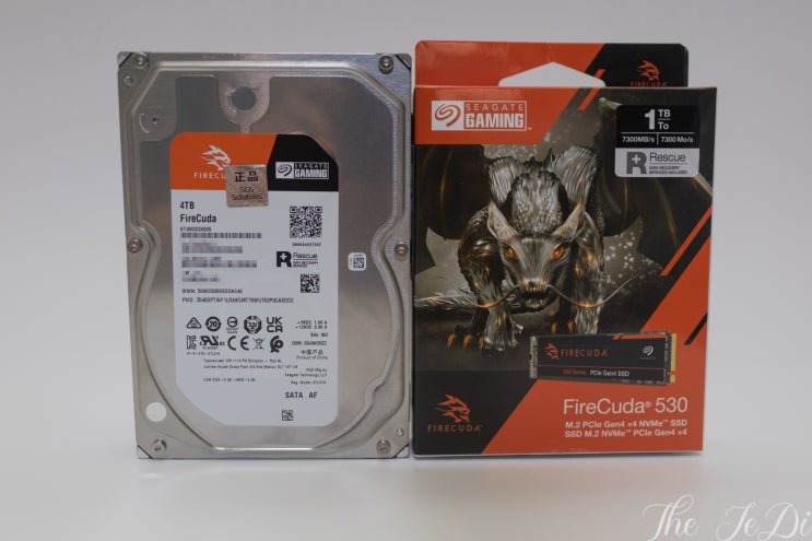 최고의 게이밍 조합, 씨게이트 Firecuda 530 M.2 NVMe 1TB & Firecuda HDD 7200/256M 4TB ...