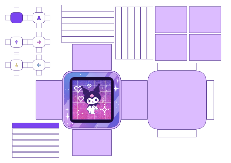 (ENG) 산리오 미니 컴퓨터 피젯토이 만들기 /🎁무료 도안공유🎁/종이구관 그리는법/쉬운 만들기/페이퍼 크래프트/미니어쳐/종이 ...