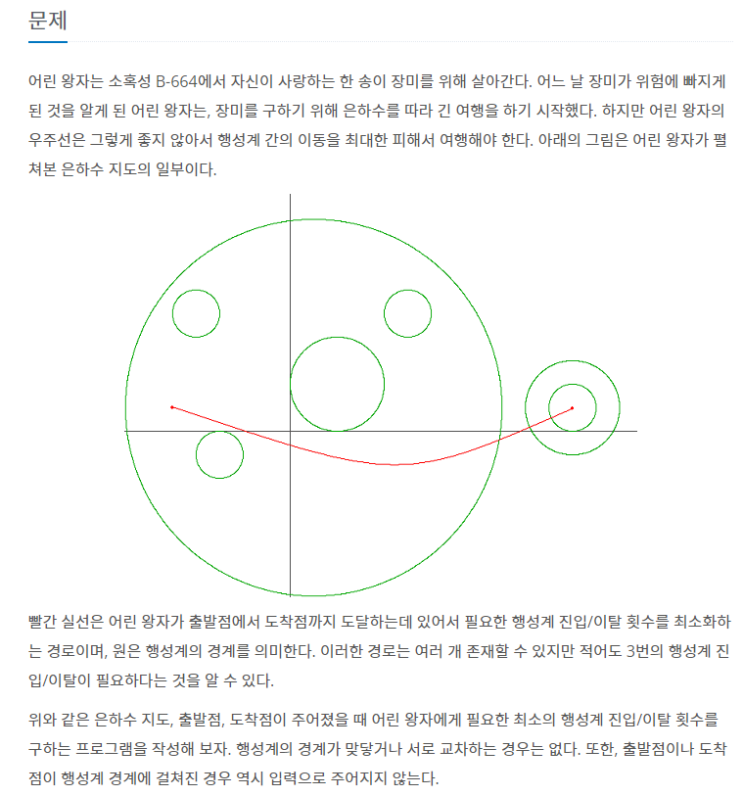 JAVA_어린 왕자_BAEKJOON 1004 : 네이버 블로그