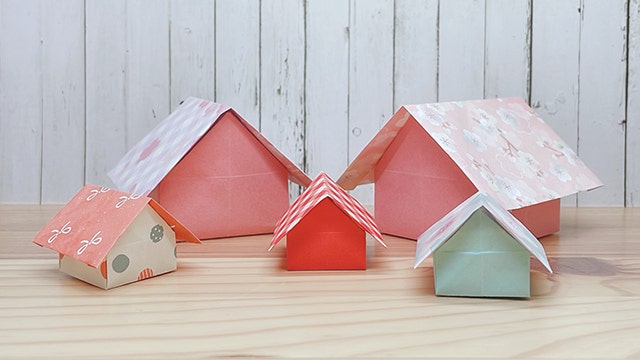 [색종이 접기] 입체 집 접기 : 네이버 블로그