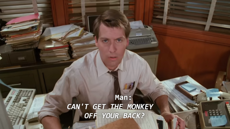 미국 드라마 프렌즈 시즌 2-12 영어 표현 get the monkey off your back 하루 딱 한 문장 : 네이버 블로그