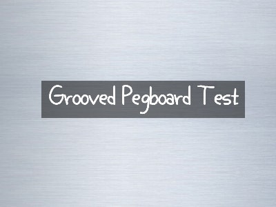 Grooved Pegboard Test : 네이버 블로그
