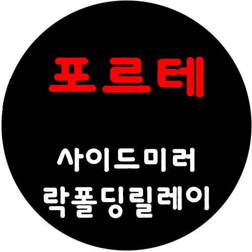 포르테 하이브리드 사이드미러 락폴딩릴레이 이지카 스마트 폴딩모듈 사이드미러 자동접이 손으로 접지 않아도 자동으로