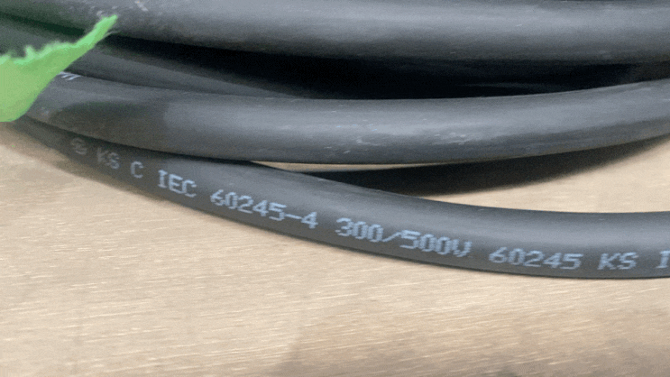 고무전선 CTF (300/500V) 2CT(450/750V) 60245 KS IEC66, KS IEC 53 , 차이점 : 네이버 블로그