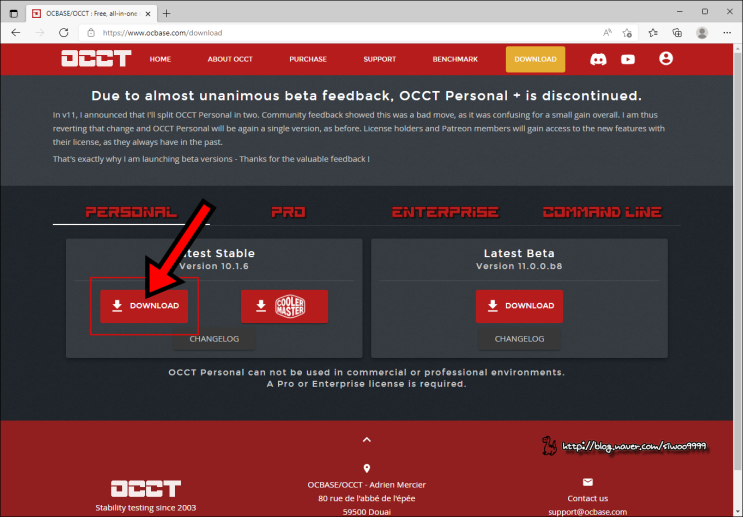 OCCT (stability check, stress test tool, HWinfo) : 네이버 블로그