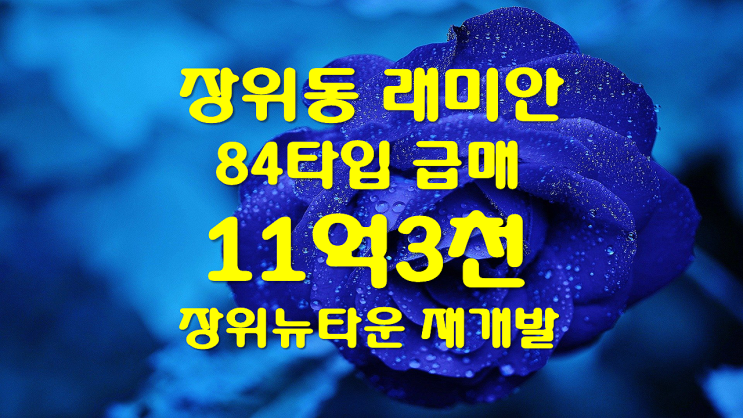 장위동 아파트 매매 장위래미안포레카운티 84타입 급매 11억3천 실투4억대 장위동부동산 장위동 래미안 아이파크 장위뉴타운 아파트
