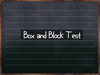 Box and Block Test : 네이버 블로그