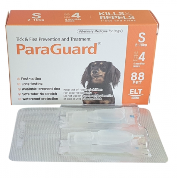 [파라가드(Paraguard) 2~10kg - 뚜껑이 있는 강아지 외부기생충약] 진드기 벼룩 이 예방 치료/피프로닐 [금호동광주 ...