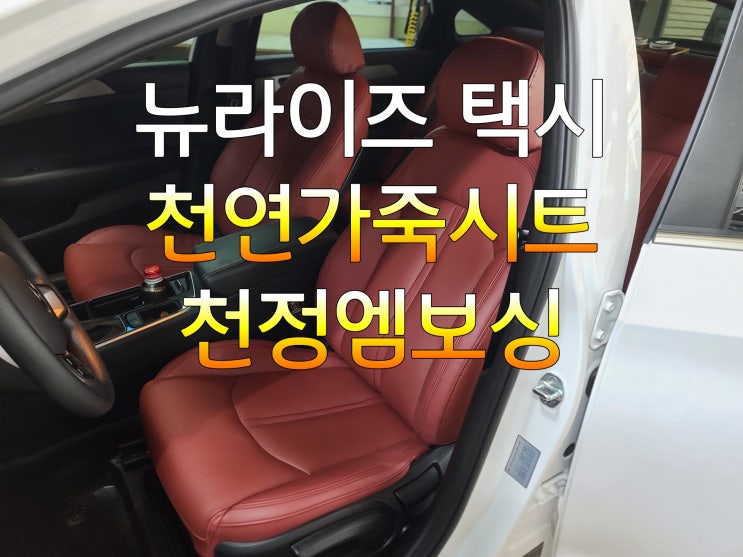 쏘나타 뉴라이즈 택시 천연가죽시트와인 컬러 천정 엠보싱블랙 컬러 필러 트리밍블랙 컬러 네이버 블로그