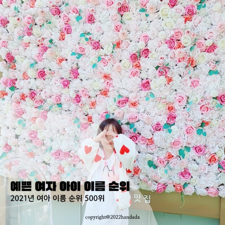 예쁜여자아이이름 2021년 여자아이 이름 순위 네이버 블로그