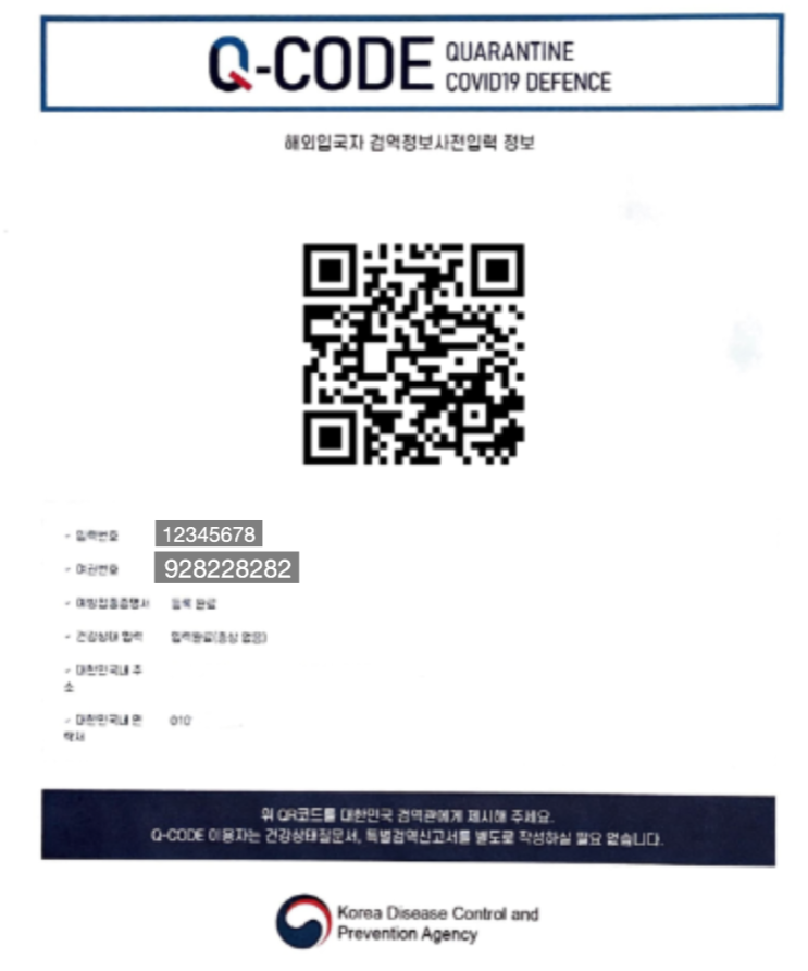 Q-Code 검역정보사전입력시스템 입력방법 (질병관리청) : 네이버 블로그