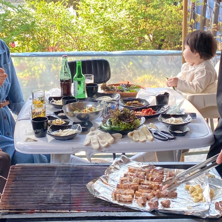하남 천년소나무 테라스가 멋진 야외 바베큐 식당 네이버 블로그