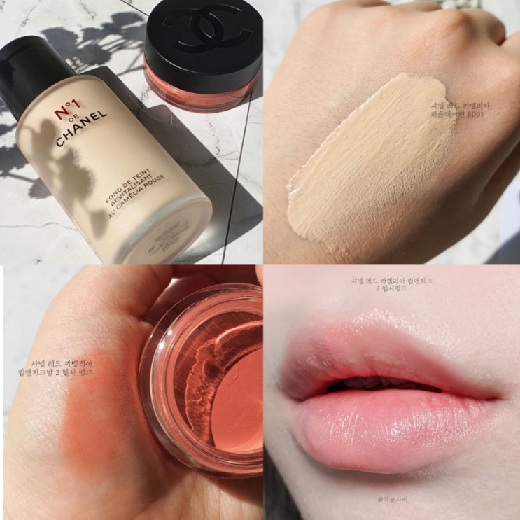 샤넬 신상 레드 까멜리아 파운데이션 And 립앤치크 리뷰 네이버 블로그
