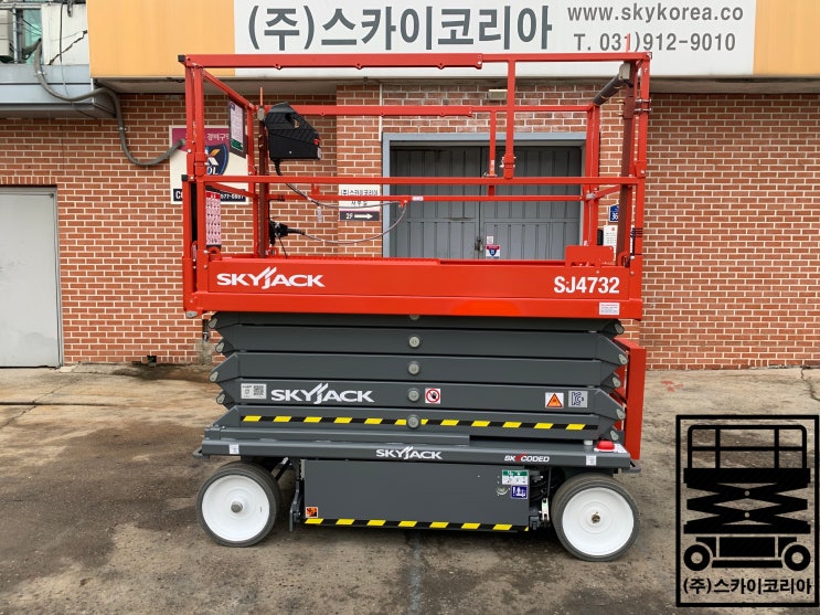 [스카이잭 고소작업대판매] SKYJACK SJ 4732(New KC) 배터리씨져리프트 소개 : 네이버 블로그