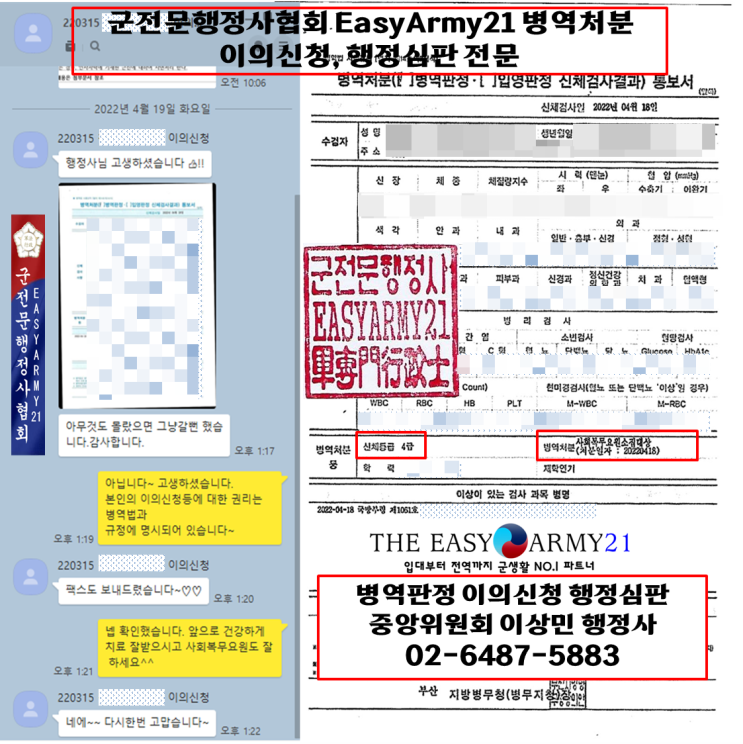 병역판정검사 3급 현역처분에서 4급 보충역 사회복무요원소집대상 결정 부산병무청출장 이상민행정사 병역판정 네이버 블로그