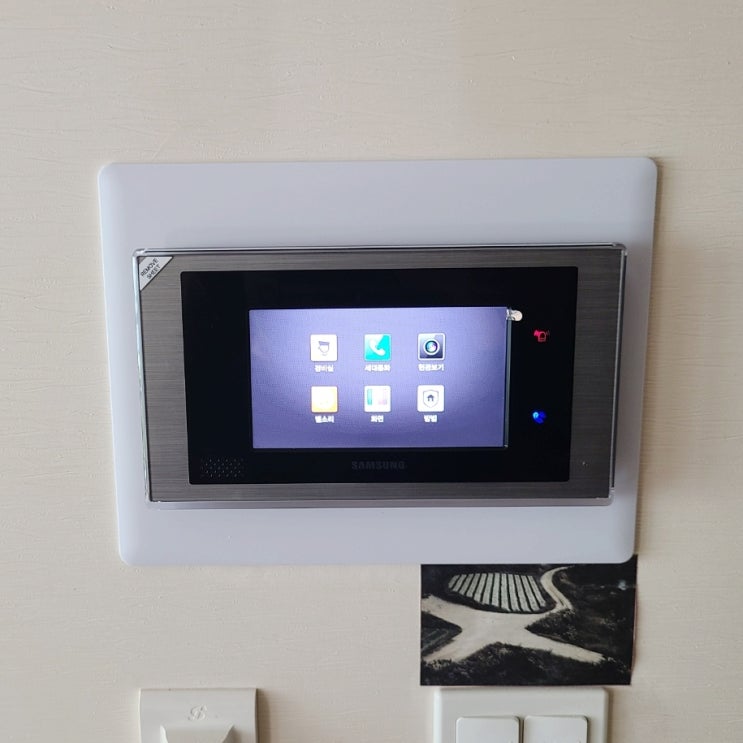 부산 다대롯데캐슬 몰운대 인터폰 삼성 sht-3527xm 비디오폰 설치 : 네이버 블로그