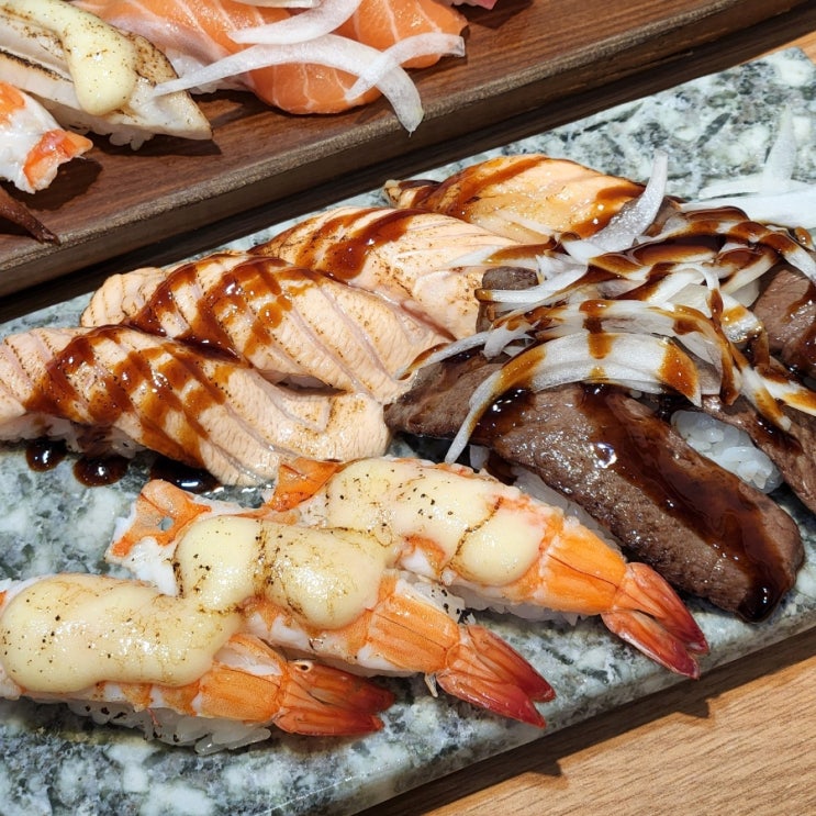 암사 암사초밥 초밥 먹고 싶을 때 자주 가는 맛집 구운초밥특모듬초밥 네이버 블로그