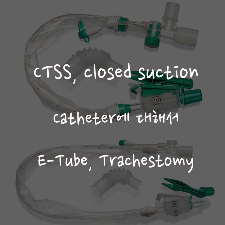폐쇄성 흡인, Closed suction catheter(CSC)와 Closed tracheal suction system ...