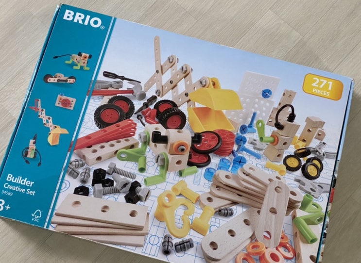 6-7세 남아 어린이날선물추천 -브리오빌더크리에이티브세트(Brio builder creative set) 공구놀이 블럭놀이장난감 ...