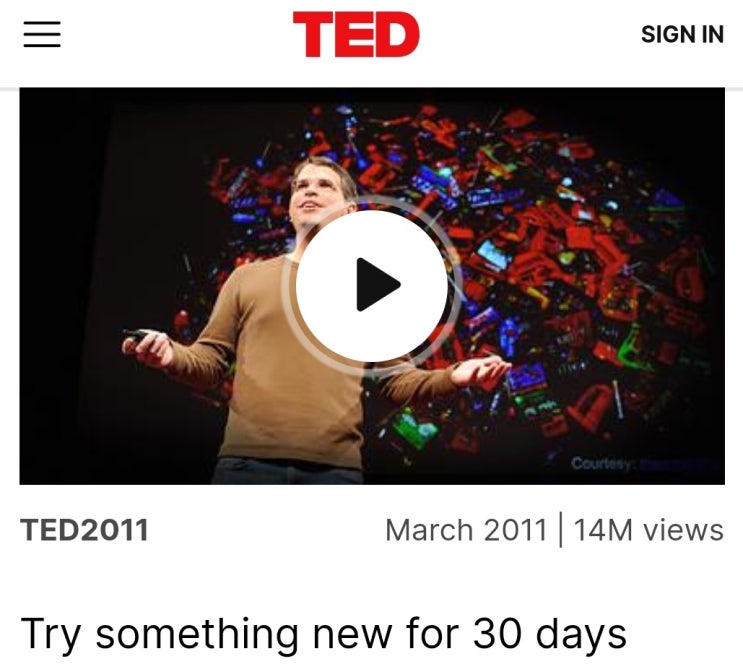 TED 강연으로 영어공부 혼자하기(Try something new for 30 days) : 네이버 블로그